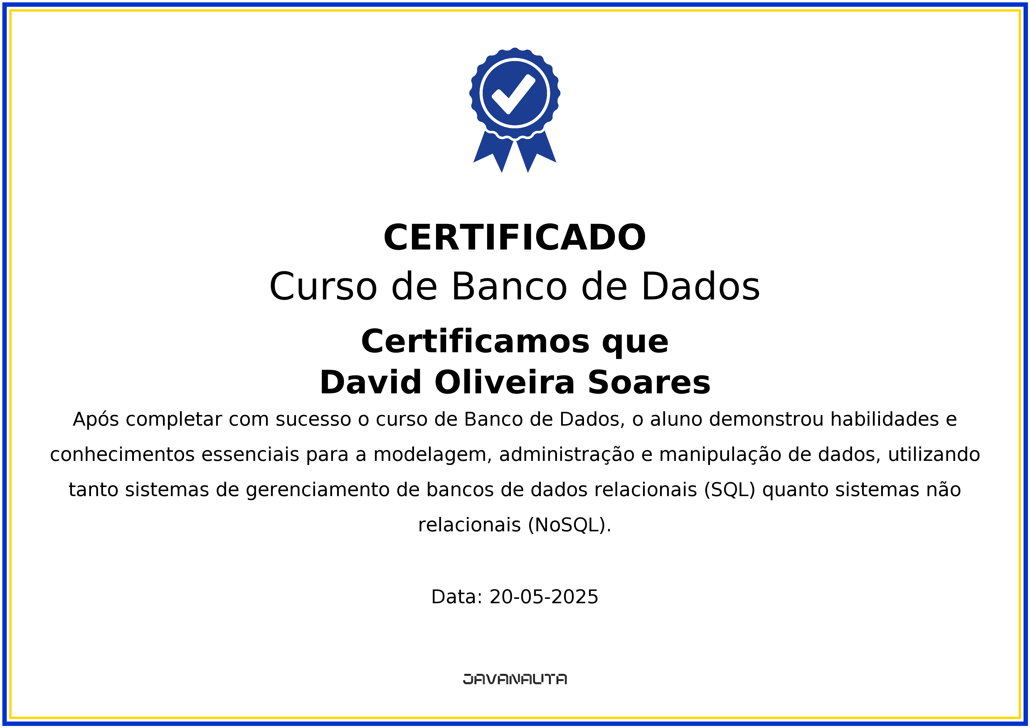 David Oliveira - Desenvolvedor Back End | Java | Spring Boot | SQL | NoSQL | LinkedIn